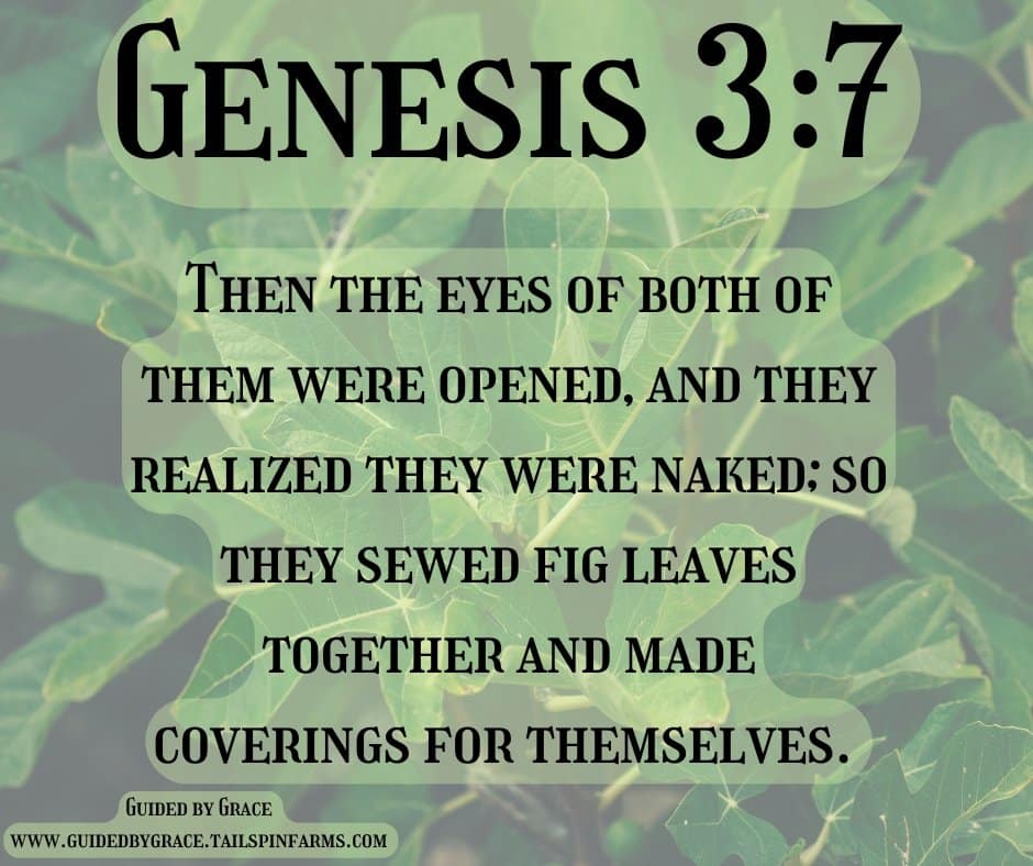 THEY REALIZED THEY WERE NAKED / GENESIS 3:7 - Guided By Grace