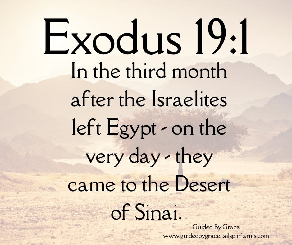 THE DESERT OF SINAI / EXODUS 19:1 - Guided By Grace