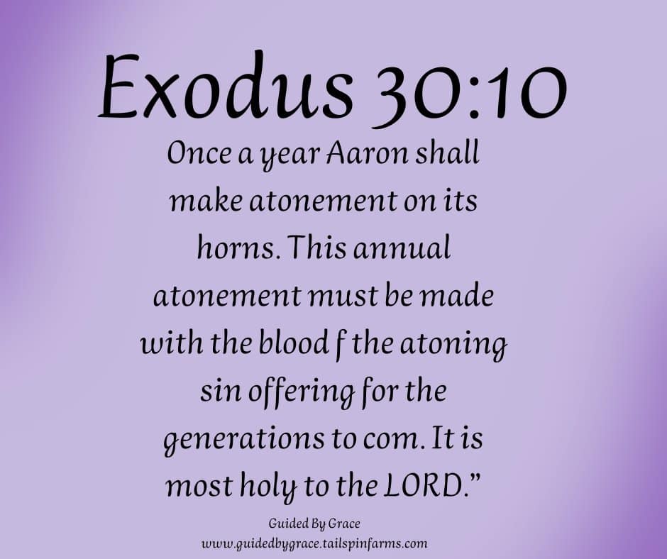 ATONEMENT / EXODUS 30:10 - Guided By Grace