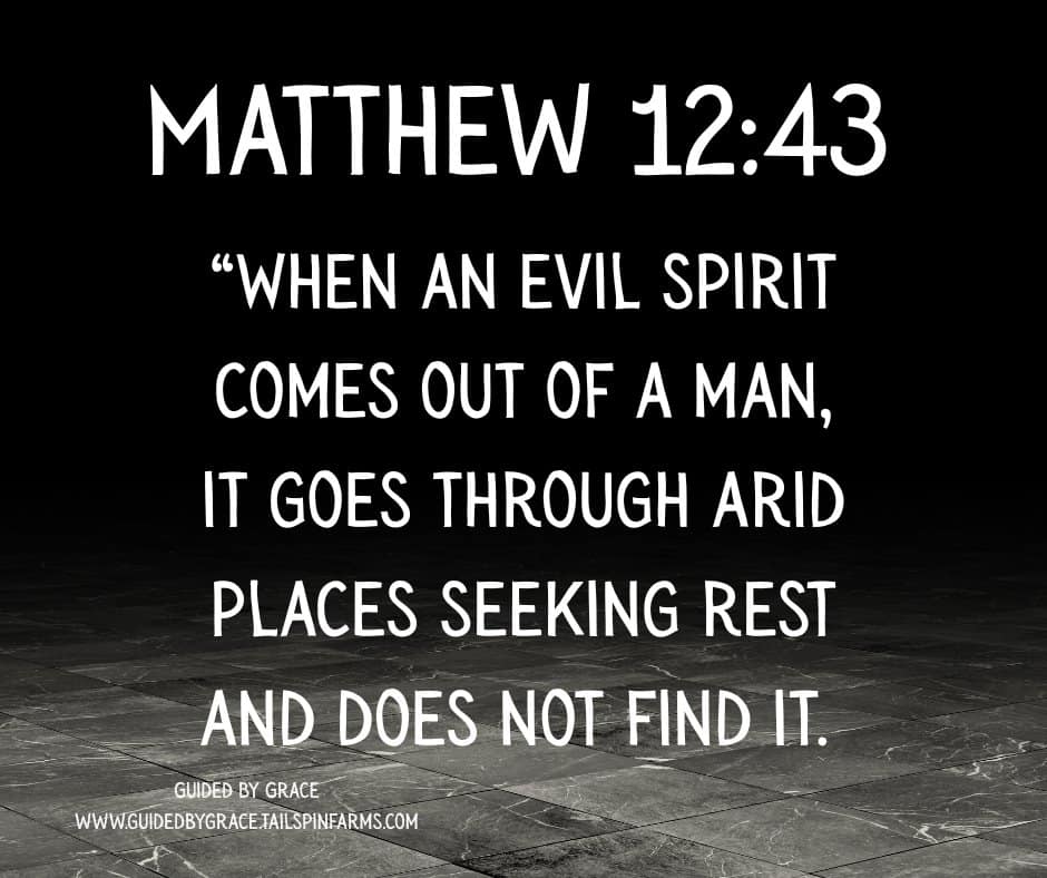 AN EVIL SPIRIT / MATTHEW 12:43 - Guided By Grace
