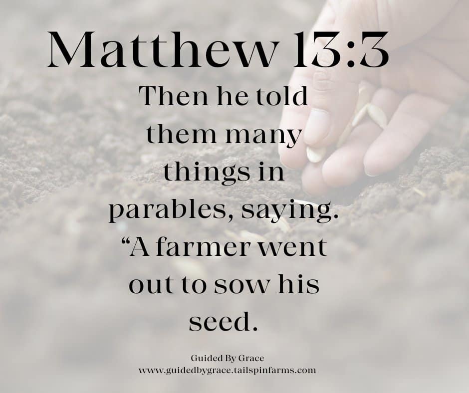 PARABLES OF THE KINGDOM / MATTHEW 13:3 - Guided By Grace